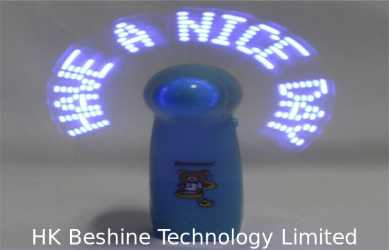 Durable ABS Plastic LED Flashing Fan Compatible With PC , Notebooks And PDA