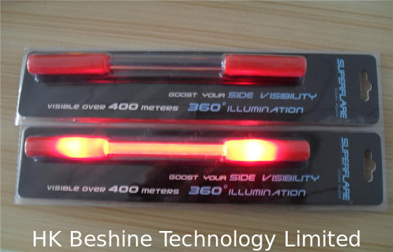 Mini Purple LED Flashing Bike Light On Frame For Cycling Stick On Clothing