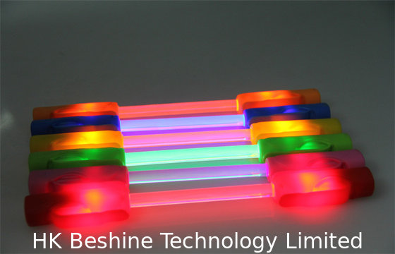 Green LED Fiber Safety Warning Stick / Bicycle LED Lights For Motorcycle Portable