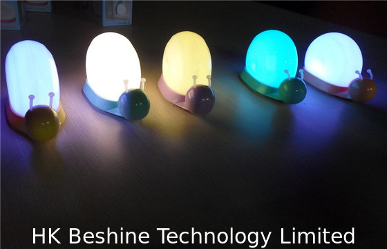 Eco - friendly Decorative Blue Snail Shape LED Baby Night Light / Kids Night Lights