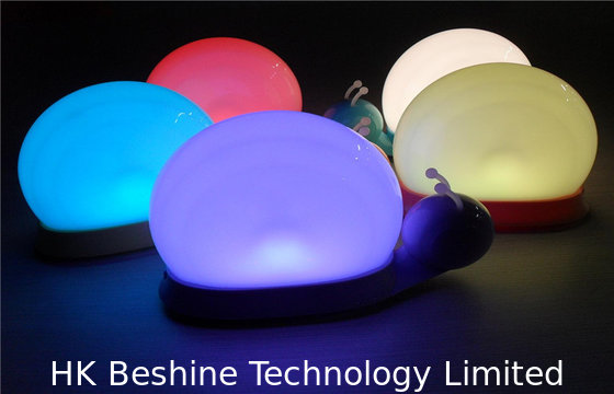 Colorful Recyclable Animal Snail Night Light For Child's Bedroom , Staircase