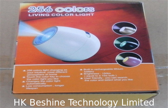 Auto Color Switching Baby Musical Night Light / LED Atmosphere Lamp with Touch Control Scroll Bar