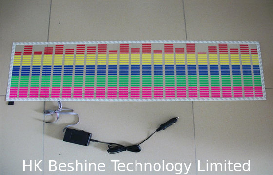 Car Music Rhythm Lamp , Advertising Poster EL Car Sticker With Low Power Consumption