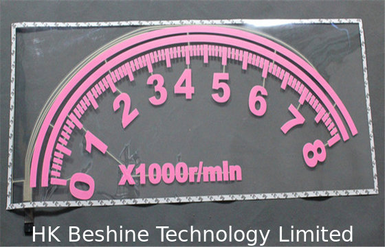 High Brightness Adhesive PVC EL Flashing Car Sticker 114X30CM / Light Glow Sticks