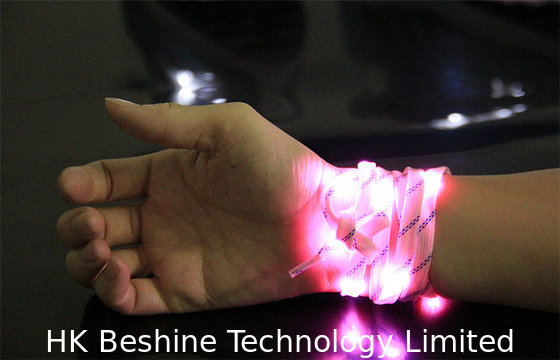 Lighted Waterproof Glow In The Dark Shoelaces Color Changing For Women And Men