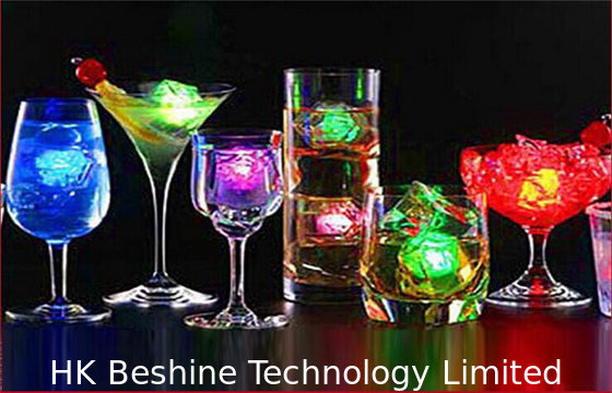 Eco - friendly Water Activated Lighting Ice Cubes For KTV Pub Decoration