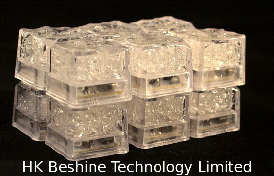 Transparent Colored LED Ice Cube Lights For Drinks Powered With CR1220 / 1225 / ag3 Battery