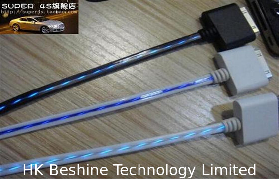 Electro luminescent Products EL Chasing Wire Charge Cable For Cell Phone
