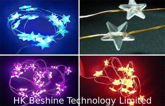 Outdoor LED String Lights Warm White / Pink For Patio, Pathway / Low Voltage String Lights