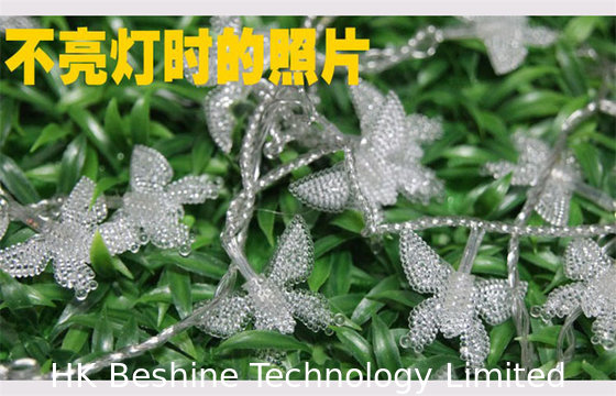 Low Power Copper LED Holiday Butterfly String Lights With Memory Controller