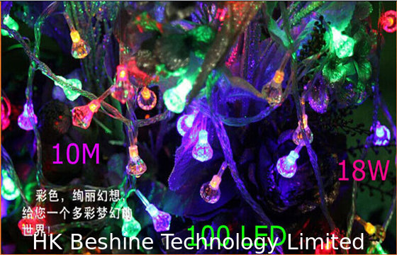 100 Bulbs 18 Watt Outdoor LED String Lights Warm White , LED Globe String Lights