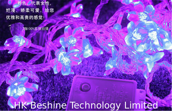 Super Bright 38 Bulbs Indoor Red LED Party String Lights 50000h Long Life CE ROHS SAA