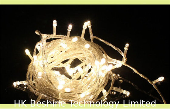 Flexible Transparent Pink Rubber Wire Multi Color LED String Light / LED Fairy Light