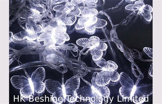 Holiday Decorative 10m RGB LED String Lights 38pcs , Indoor Butterfly String Lights