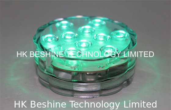 10 Colors LED Submersible Tea Light  Remote Control 3 x  AAA Batteries