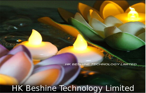 Heatless Flameless LED Submersible Light , Yellow Submersible Led Tea Light Candle