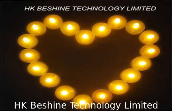Heatless Flameless LED Submersible Light , Yellow Submersible Led Tea Light Candle