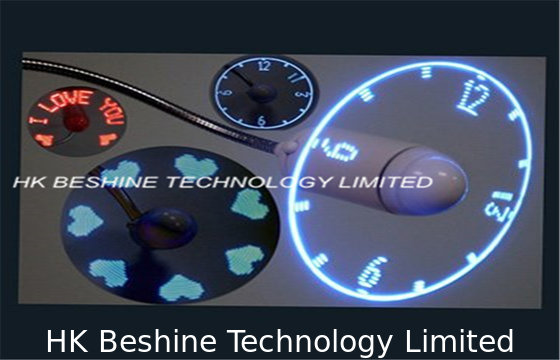 Programmable USB LED Flashing Fan With CD Connected To Computer