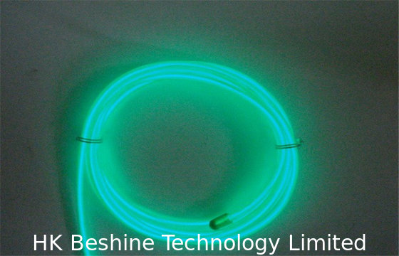 Waterproof Neon Green EL Lighting Wire 3.2mm EL Illuminant Rope