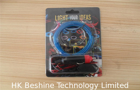 Exhibition Lighting Up EL Neon Rope Light Decorative For Garment