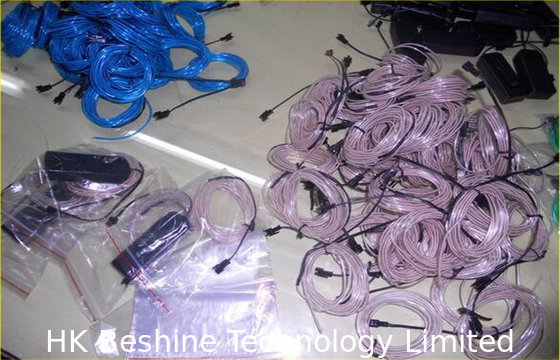 Exhibition Lighting Up EL Neon Rope Light Decorative For Garment