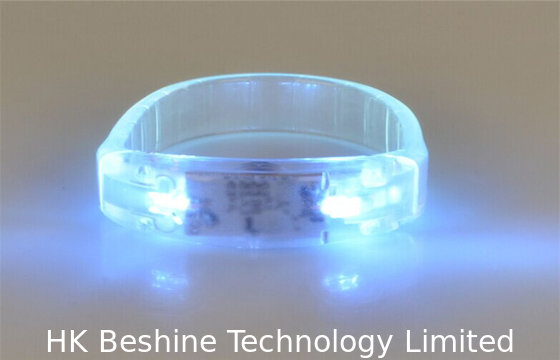 Voice Activated Customized Glow in the dark wristbands For Runner