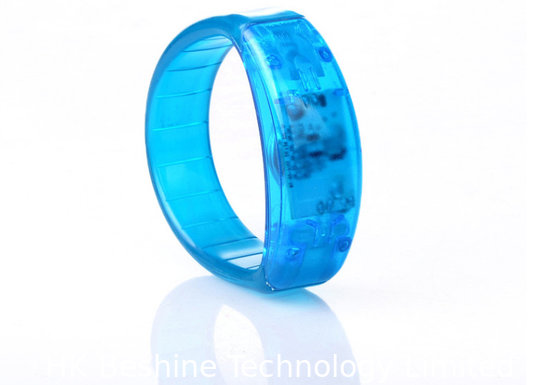 PVC ABS LED Flashing Bracelet Music Activated CE And RoHS Approved
