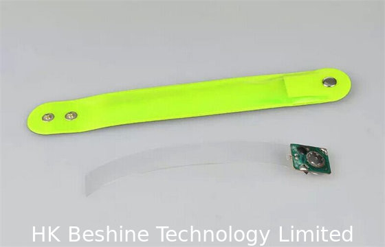 Waterproof LED Flashing Bracelet Replaceable Ultrahigh Bright Lattice Inside