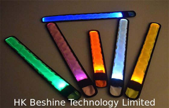Show Nylon LED Light Up Bracelets Flashing Armband ultra bright