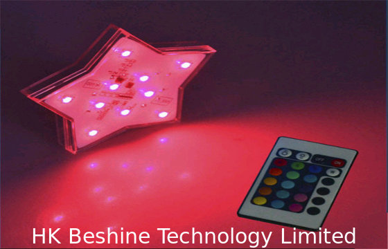 Wedding Electroluminescent Products Five Pointed Star Shape Led Decoration Light