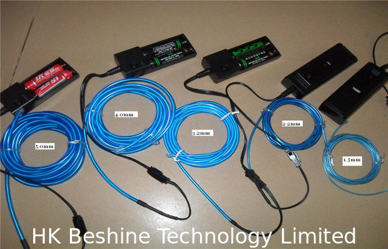 5W Tube Light Wiring / EL Lighting Wire For Nightclub , Stair , Doorplate