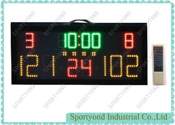 Small Tabletop Electronic Basketball Scoreboard With Shot Clock , CE RoHS FCC