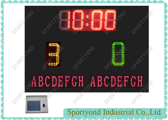 Electronic Wireless Led Soccer Scoreboard With Timer , Wireless RF Control