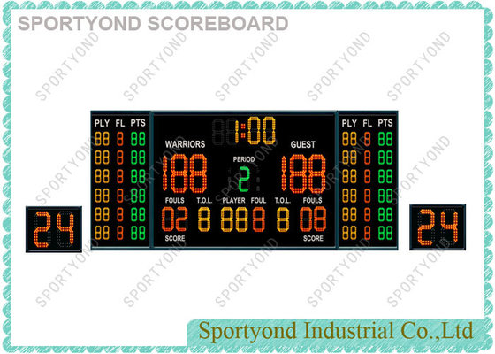 Magnetic Indoor Game Electronic Basketball Scoreboard And 1 Pair of Shot Clocks