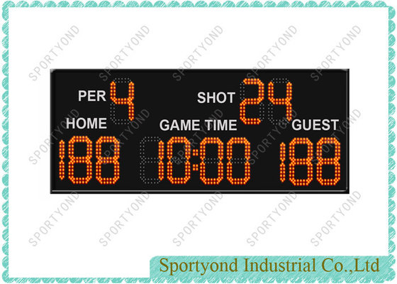 Red Digital LED Electronic Basketball Scoreboard Timer With Wireless RF Console