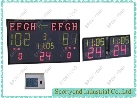 Led Electronic Digital Basketball Scoreboard And Shot Clock With Period Time