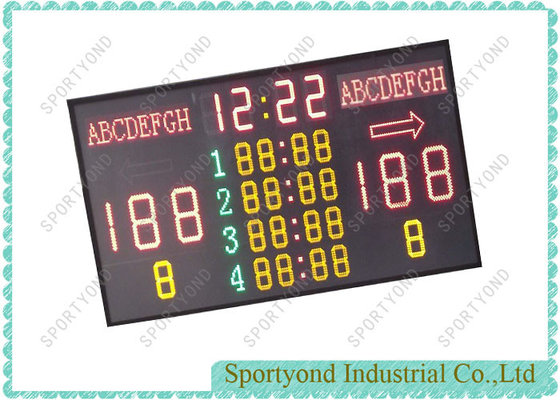 Electronic Wireless Scoreboard With Shot Clock , Basketball Stadium Scoreboard