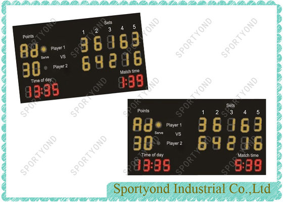 Shock Resistance Electronic Tennis Scoreboard Tennis Courts Score Cards