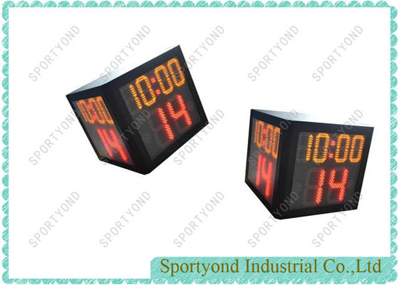 Four Side College Basketball Shot Clock With Time , Ultra Bright LED