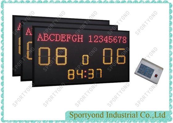 High School Electronic Football Scoreboard With Team Name And Clock , 180cm x 95cm