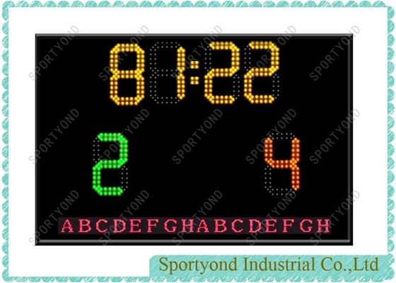 Portable Soccer Electronic Digital Scoreboard With Led Display , Wireless Control
