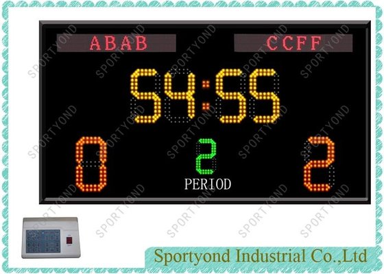 7 Segment Electronic Football Scoreboard With 3 Color , Soccer Stadium Scoreboard