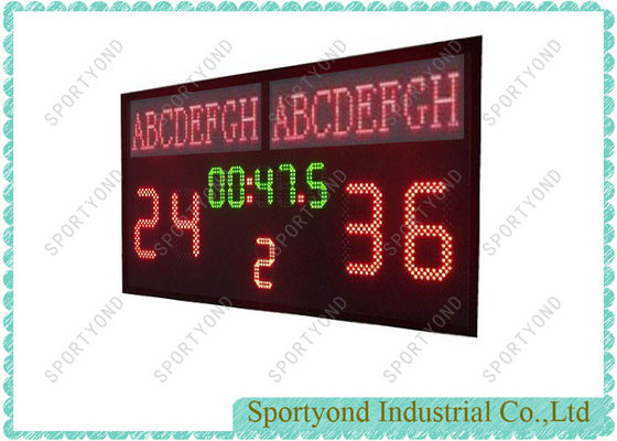 High School Handball Scoreboard With Timer , Letters And Digits Scorer Display