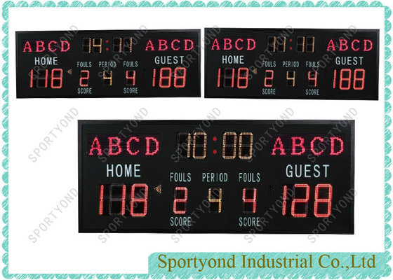Led Electronic College Volleyball Scoreboard , Letters And Digits Scorer Display