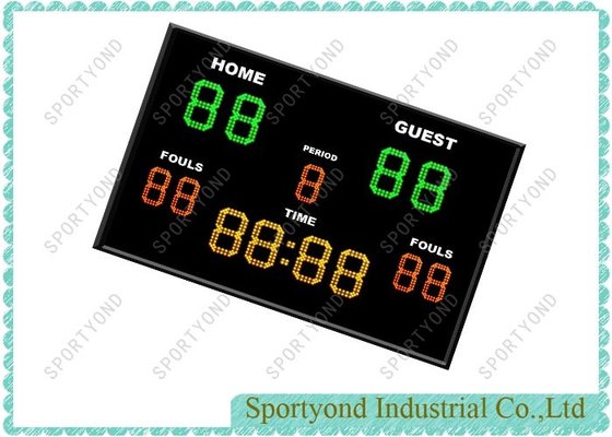 Portable LED Outdoor Indoor Football Electronic Scoreboard , Soccer Scores Timer