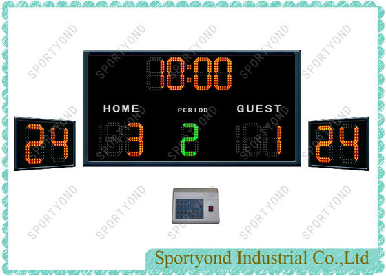 Magnetic Club Electronic Basketball Scoreboard With Shot Timer , Wireless Console