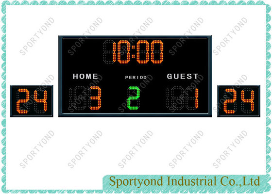 Magnetic Club Electronic Basketball Scoreboard With Shot Timer , Wireless Console