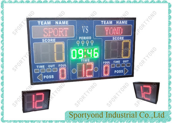 Electronic Digital Basketball Scoreboard And Pair Of Shot Clocks 100V , 230V