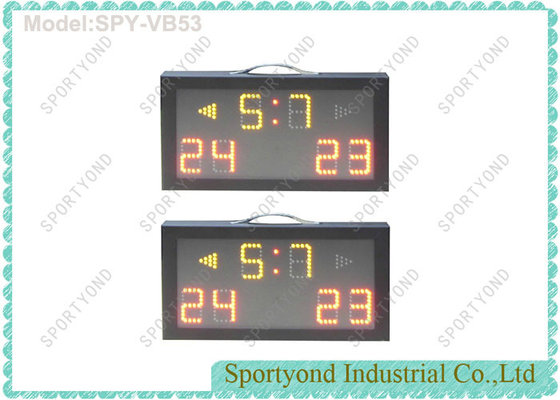 Indoor College Electronic Volleyball Scoreboard Portable , Aluminum Housing