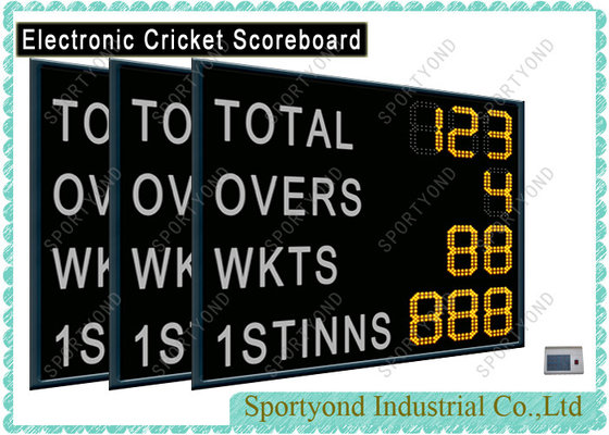 Custom Amber Electronic Portable Cricket Scoreboard Led Digit Scores Display